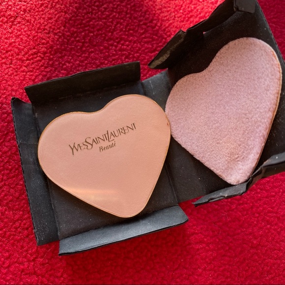 Yves Saint Laurent | Makeup | Rare Yves Saint Laurent Heart Shaped Gold ...